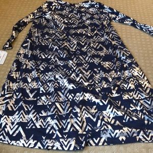 LuLaRoe | Sweaters | Blue And Silver Elegant Lularoe Sarah Bnwt | Poshmark